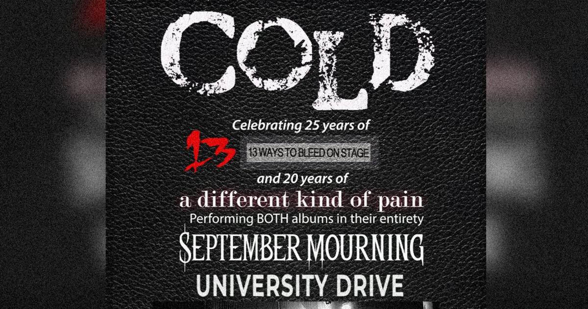 Cold with September Mourning / University Drive in Lexington at