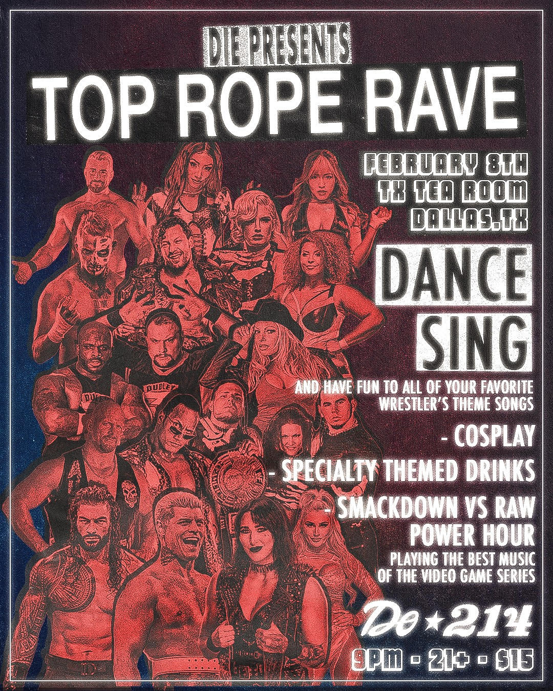 Top Rope Rave in Dallas at TX Tea Room