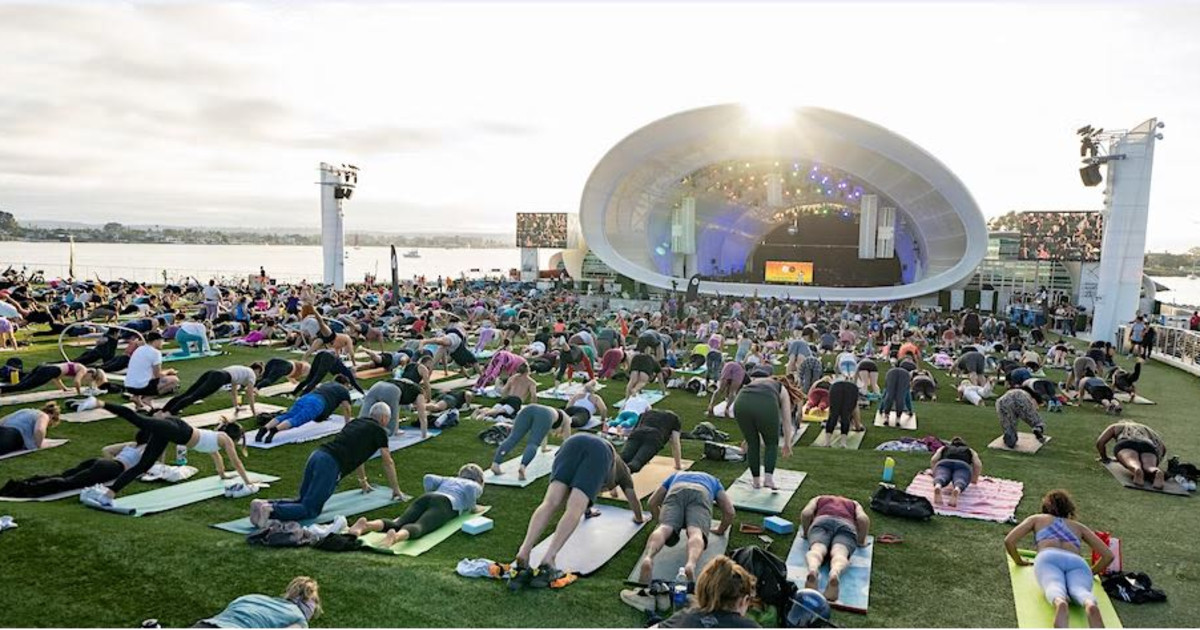 Fit Athletic Yoga at The Rady Shell in San Diego, at The Rady Shell