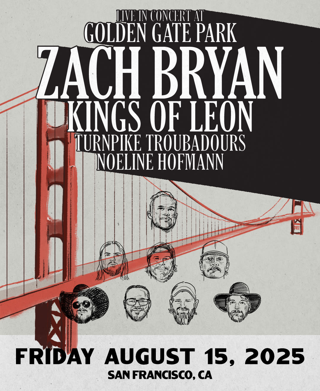 Zach Bryan in San Francisco at Golden Gate Park