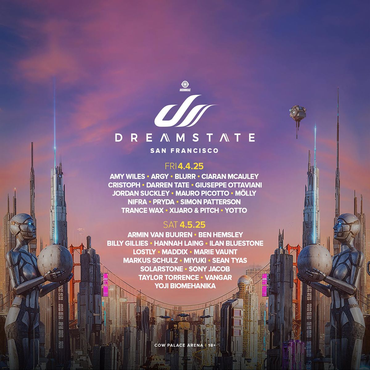 Dreamstate: San Francisco in Daly City at Cow Palace