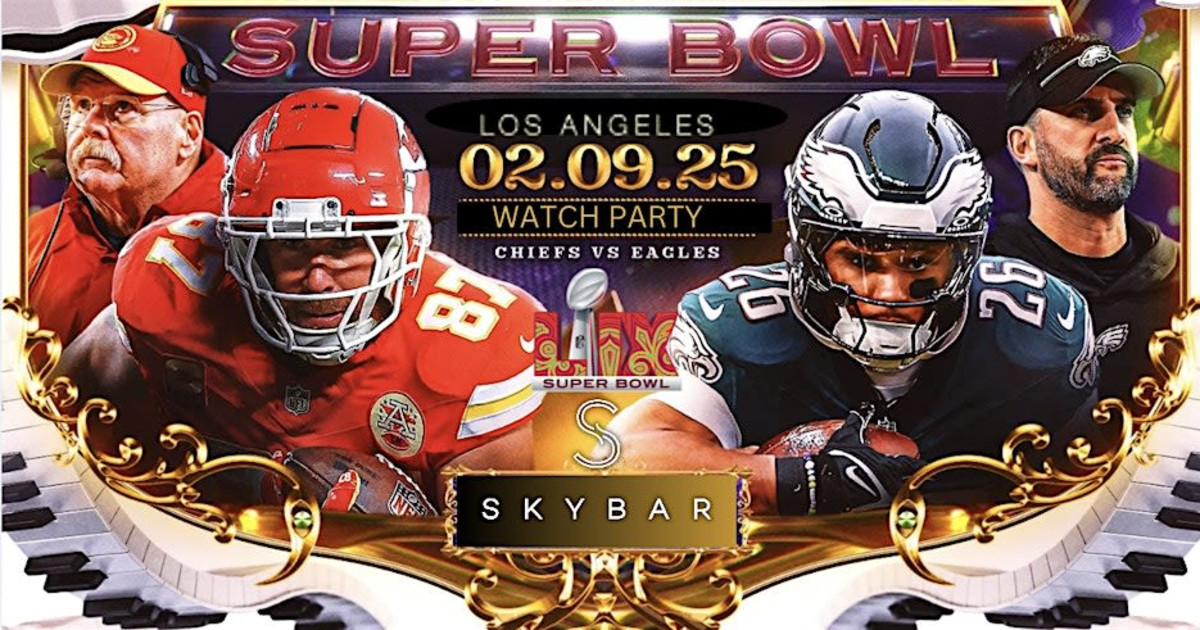 THE OFFICIAL SUPER BOWL WATCH PARTY in West Hollywood at SkyBar at