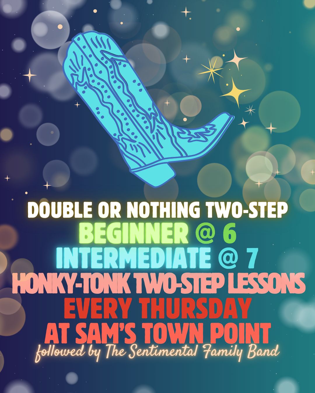 Beginner TWO-STEP DANCE LESSONS! in Austin at Sam's Town Point