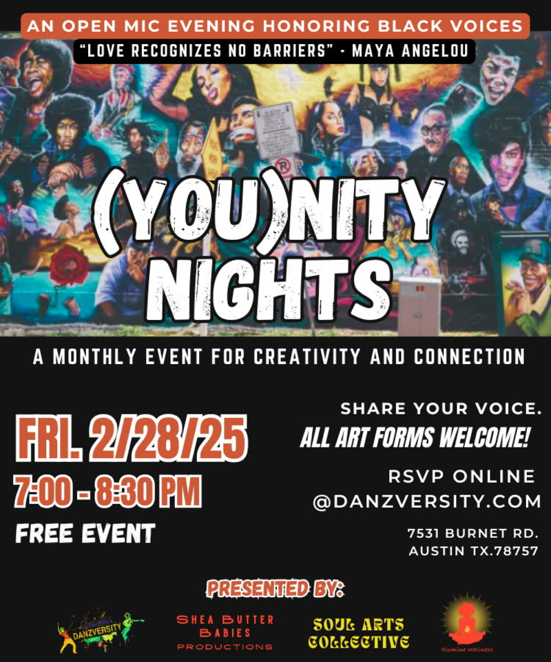 (You)nity Night: An Open Mic Honoring Black Voices in Austin at