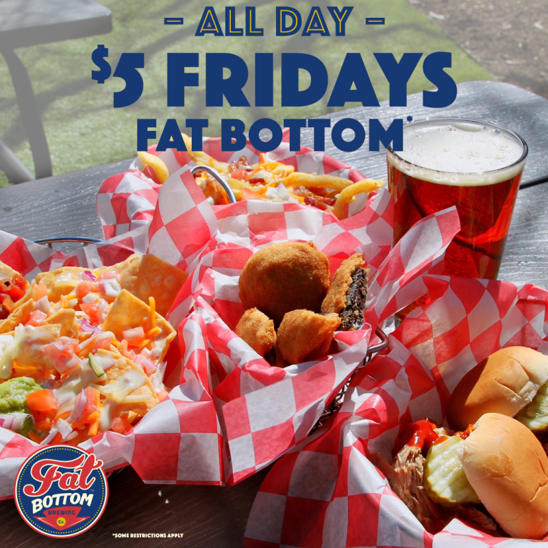 $5 Fridays in Nashville at Fat Bottom Brewing