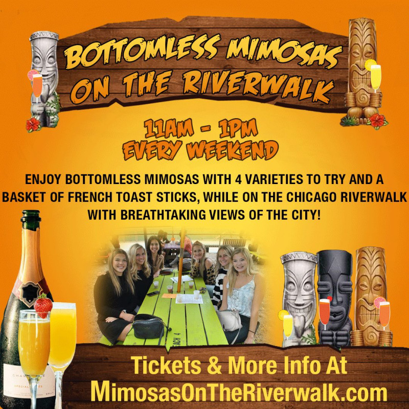 Bottomless Mimosas on the Riverwalk - Every Weekend at Island