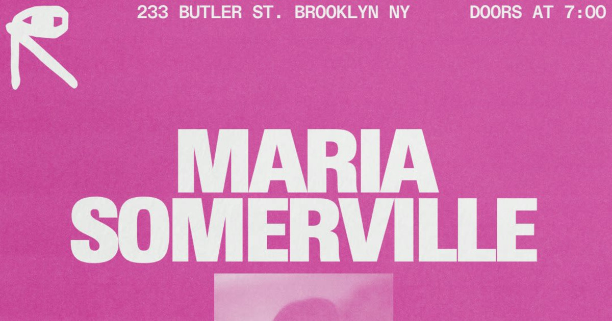 Maria Somerville + Dan English in Brookyln at Public Records