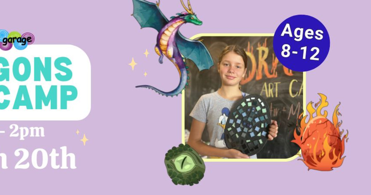 Dragons One Day Art Camp at Oak Hill in Austin at The Art Garage Oak