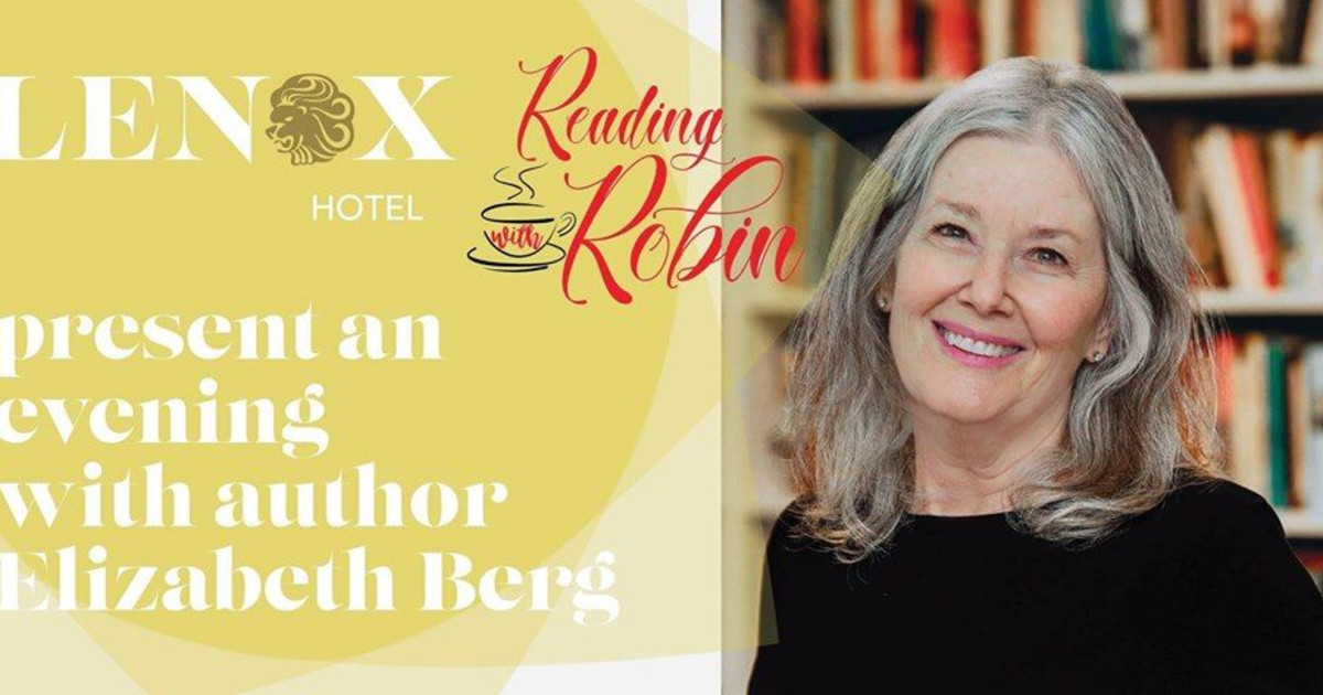 An Evening with Author Elizabeth Berg in Boston at The Lenox Hotel