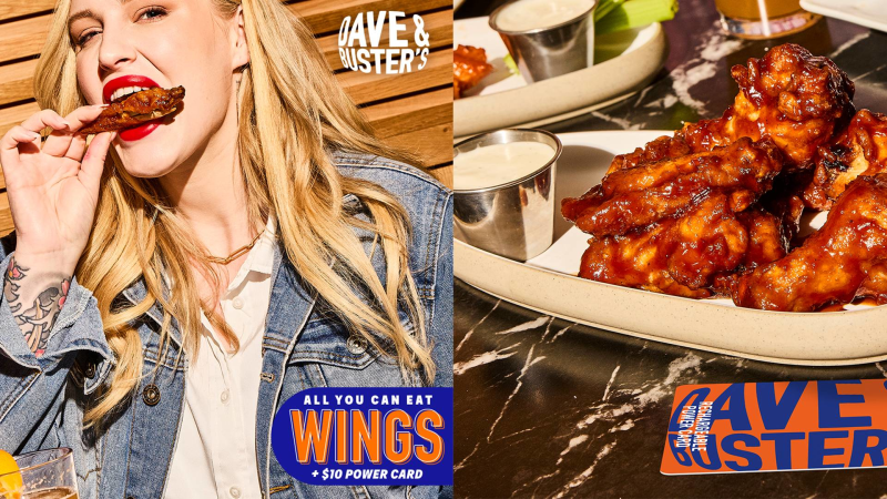 All You Can Eat Wings in Chicago at Dave & Buster's