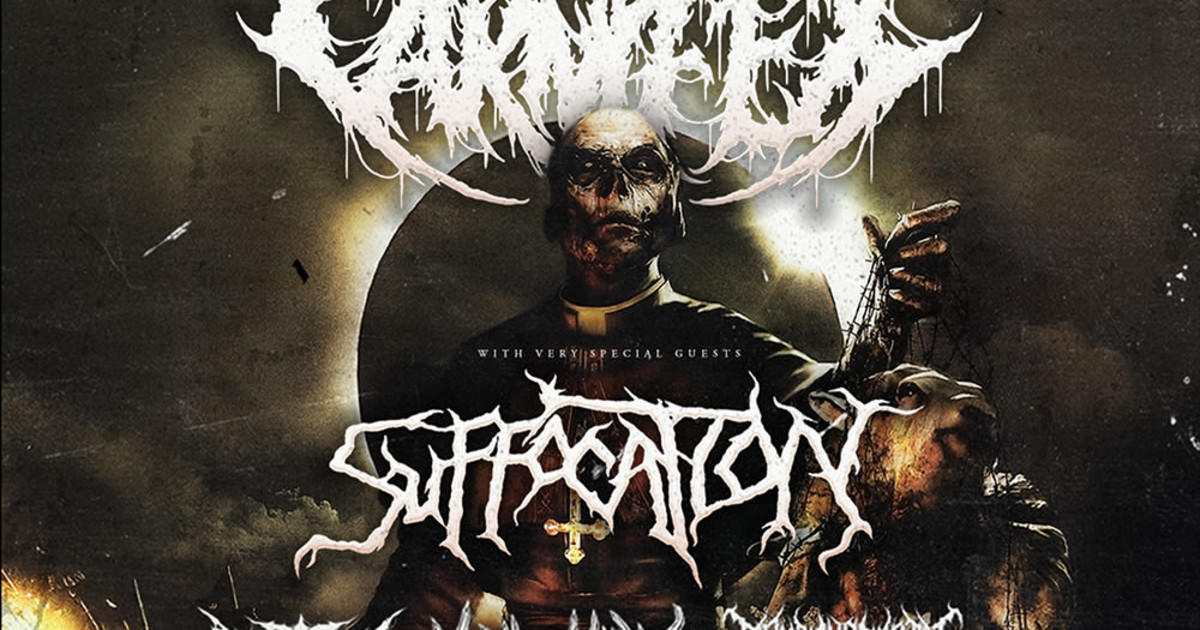 Carnifex | Suffocation | Distant | Bodybox | Monochromatic Black