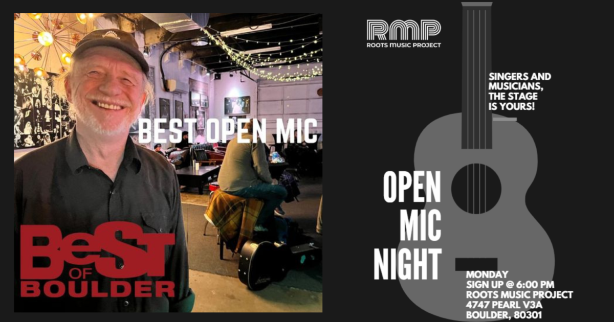 Open Mic with Steve Koppe at Roots Music Project in Boulder at