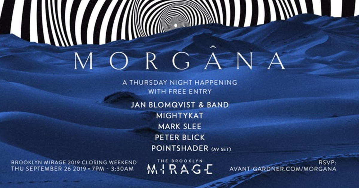 Morgana: Jan Blomqvist & Band, MightyKat, Mark Slee, Peter Blick