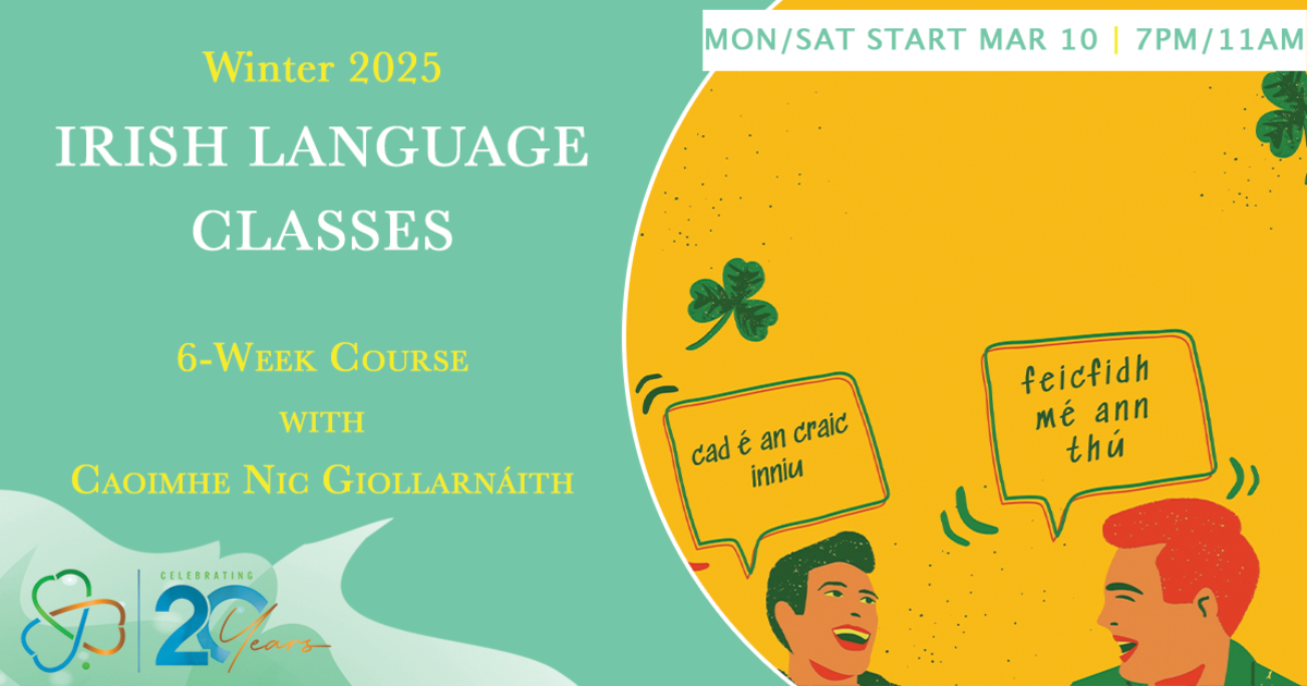 Advanced Beginner Irish Language Classes: Winter 2025 in Long