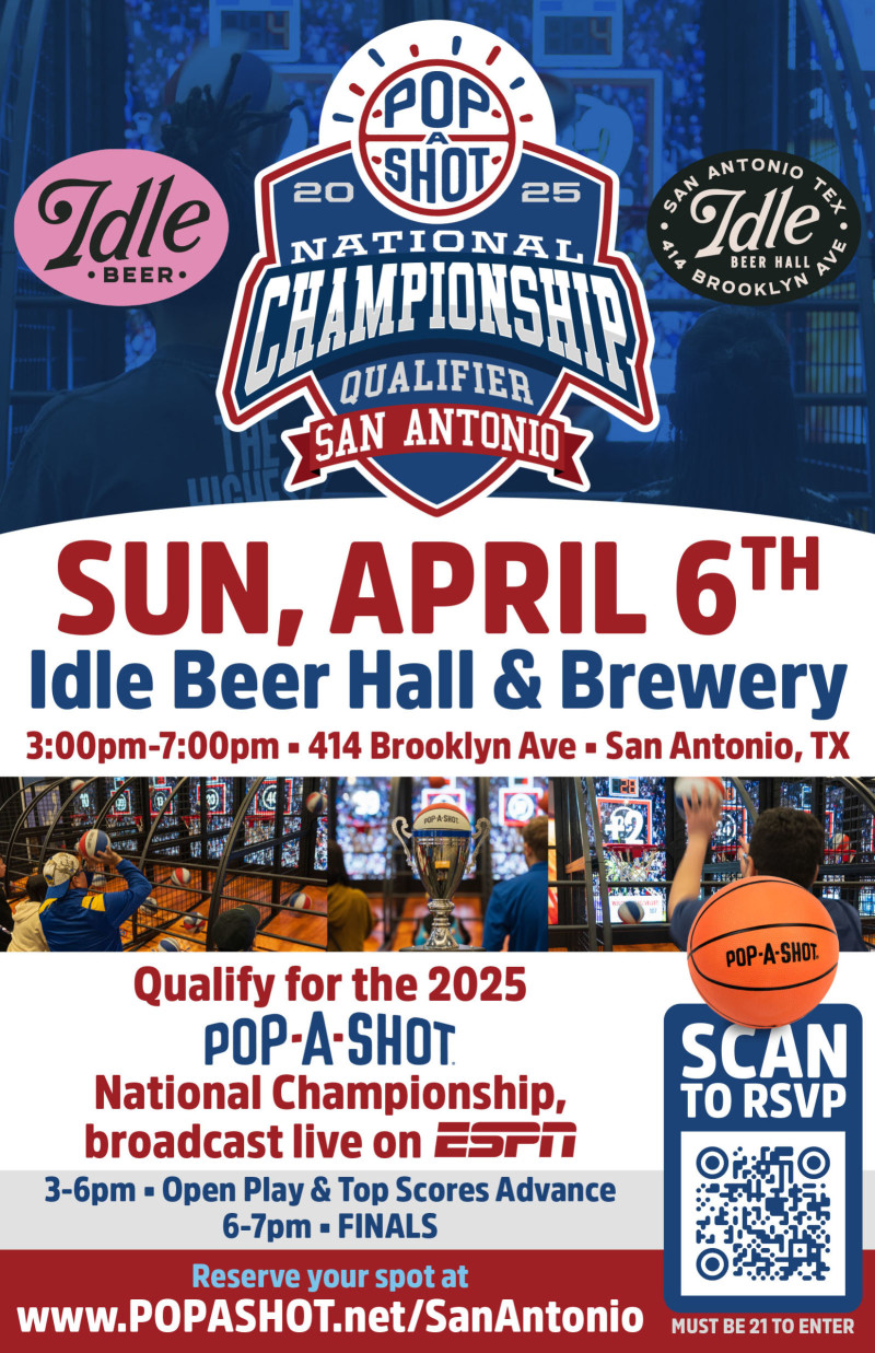 Pop-A-Shot Qualifying Tournament in San Antonio at Idle Beer