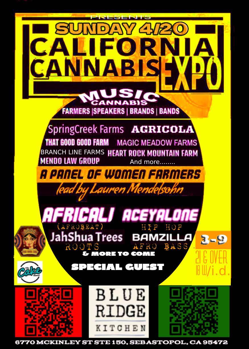 California Cannabis Expo in Sebastopol at Blue Ridge Kitchen