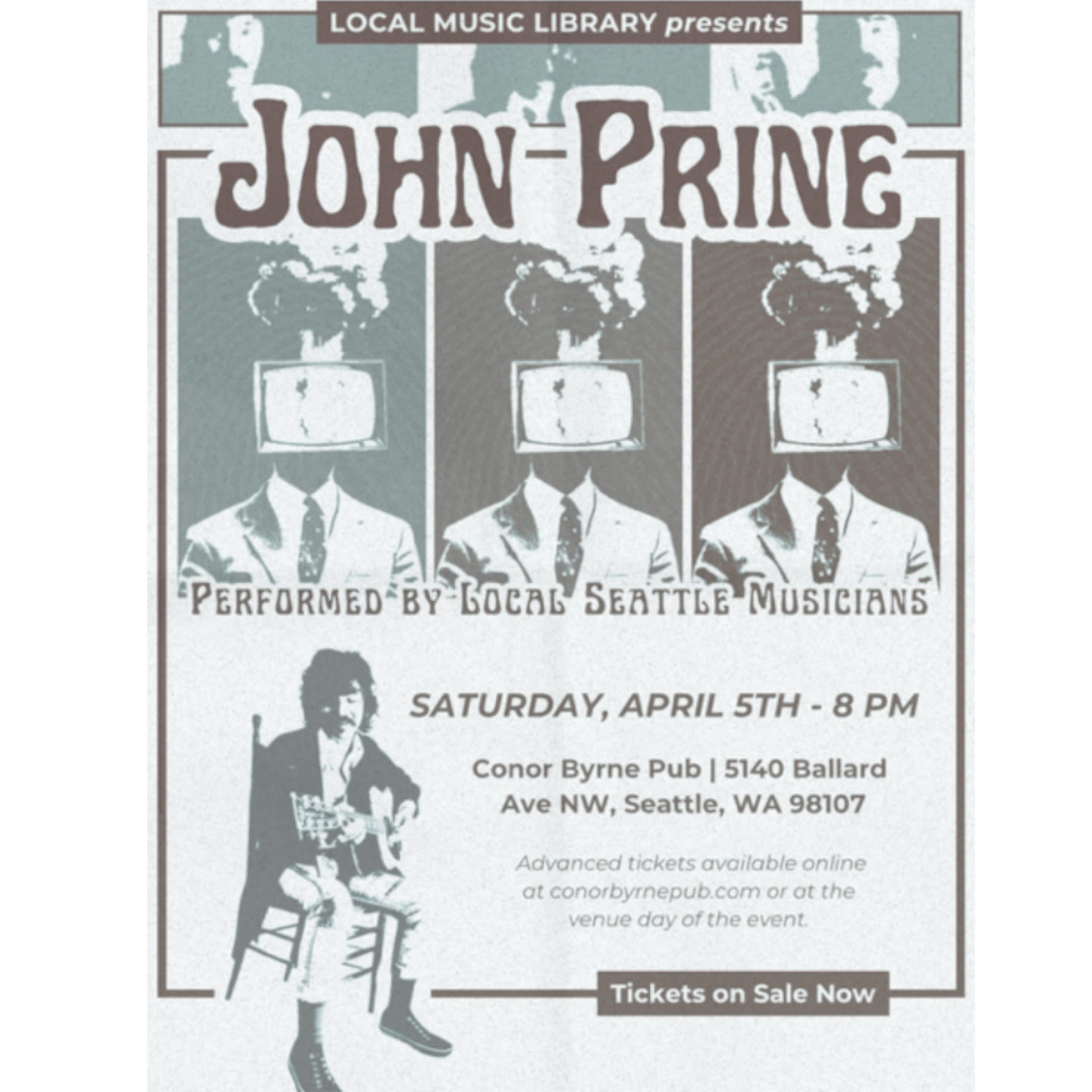 Local Music Library Presents: John Prine in Seattle at Conor