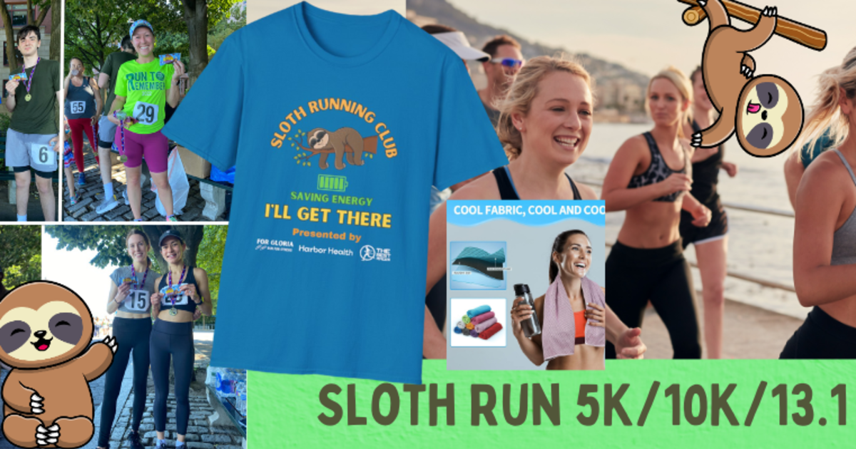 Sloth Runners Race in San Antonio at Lady Bird Johnson Park