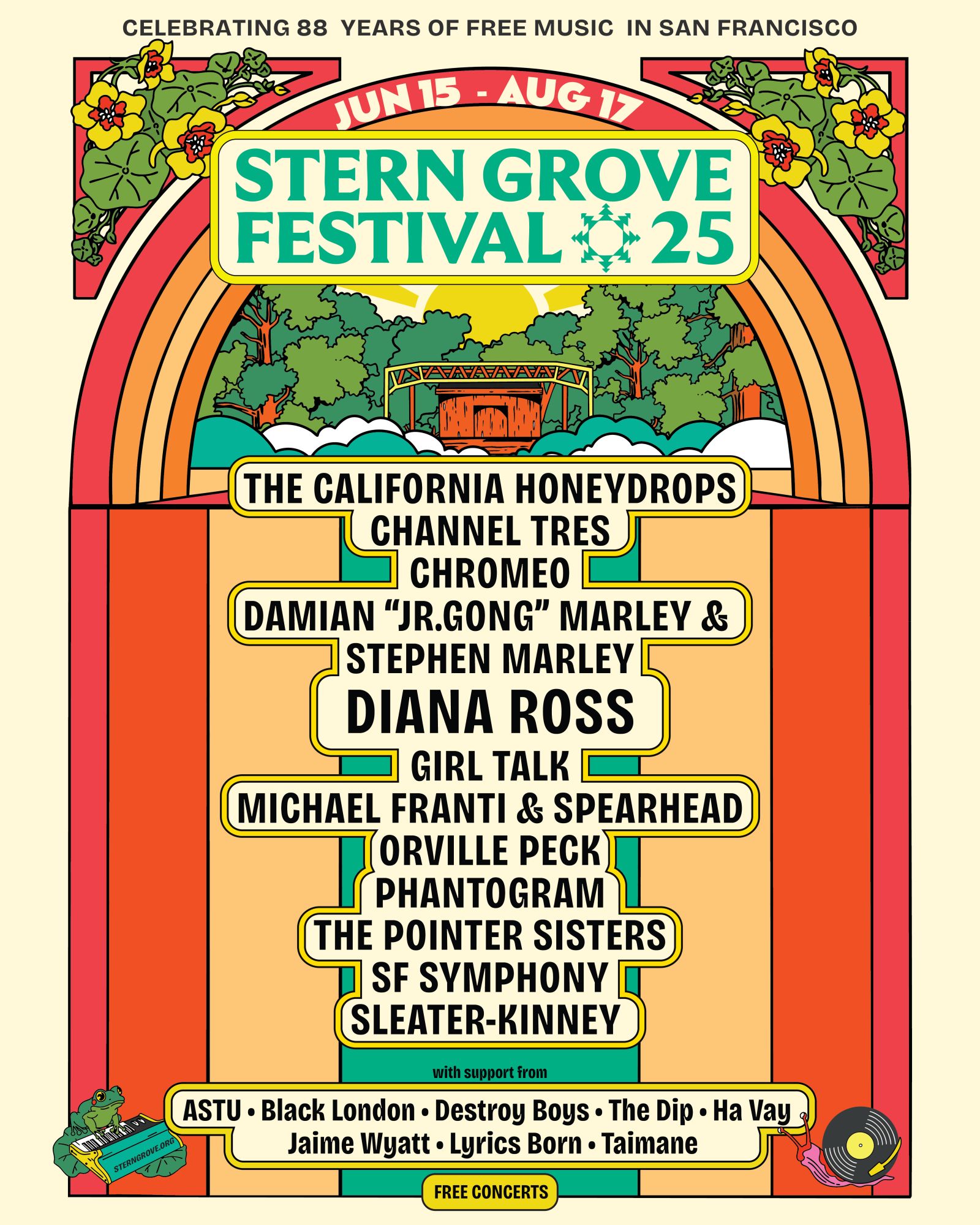 DIANA ROSS in San Francisco at Stern Grove