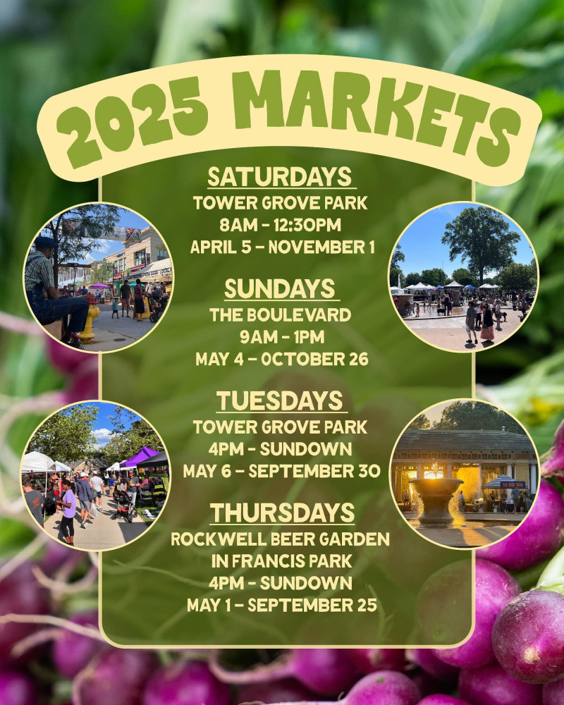 Tower Grove Farmers' Market in Saint Louis at Tower Grove Park