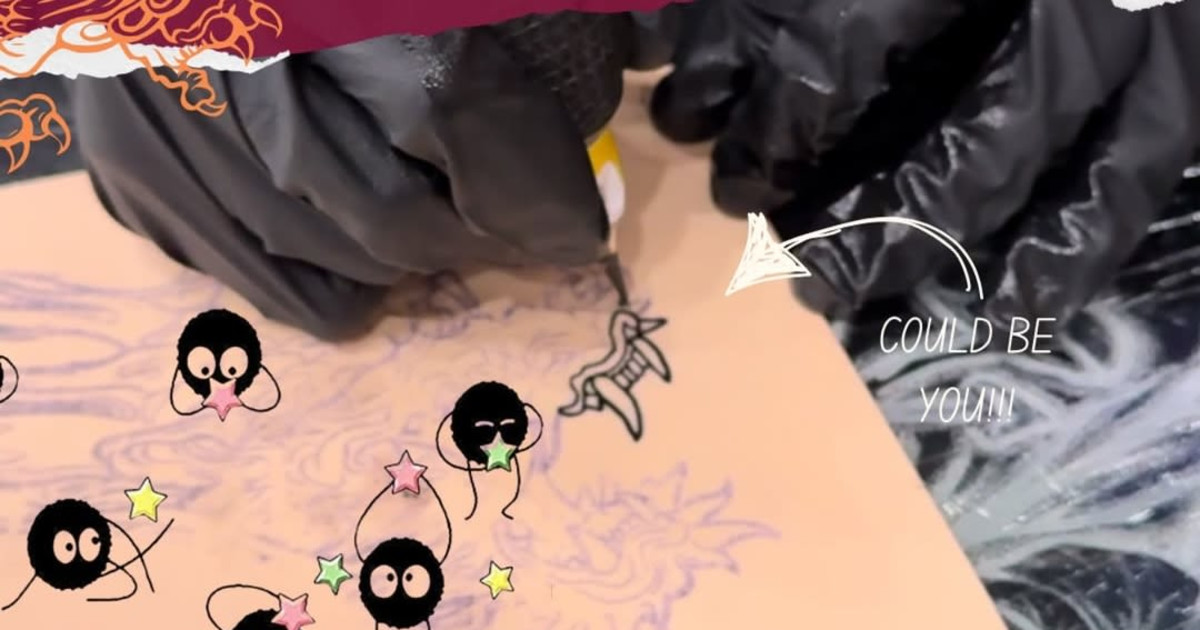 Studio Ghibli Tattoo Workshop in Austin at Cheer Up Charlies