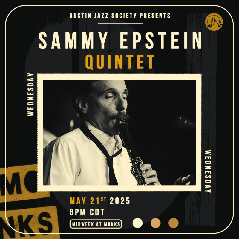 Sammy Epstein Quartet in Austin at Monks Jazz Club
