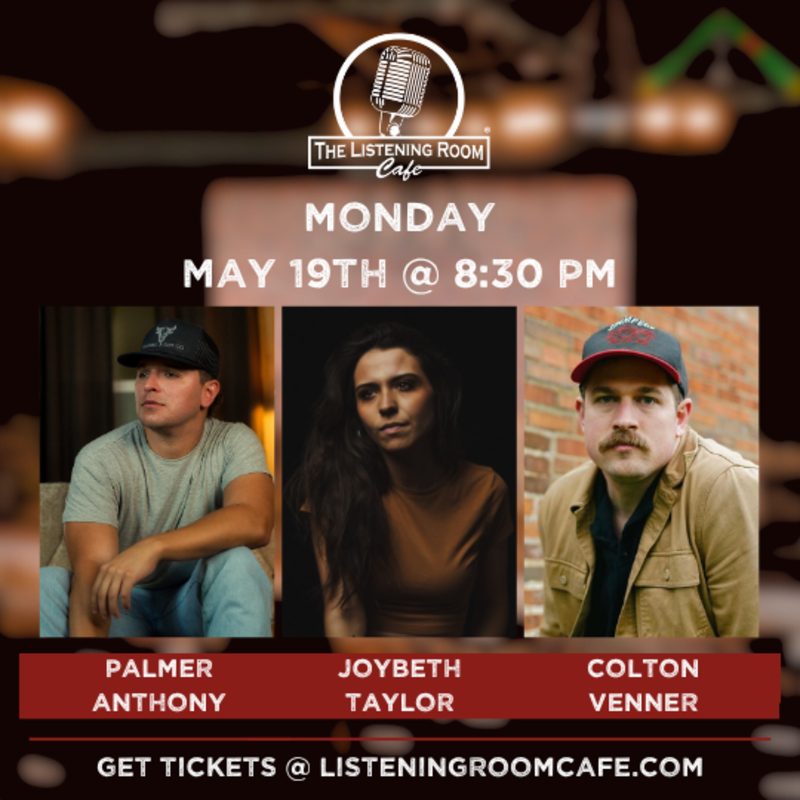 Palmer Anthony, Joybeth Taylor, & Colton Venner in Nashville at