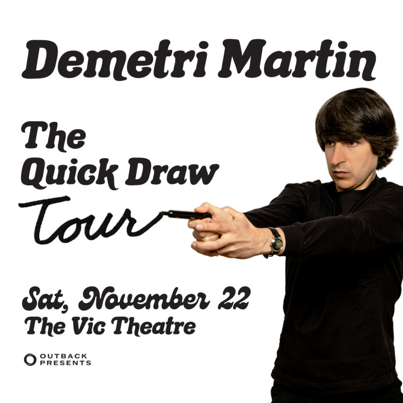 Demetri Martin - The Quick Draw Tour in Chicago at The Vic Theatre