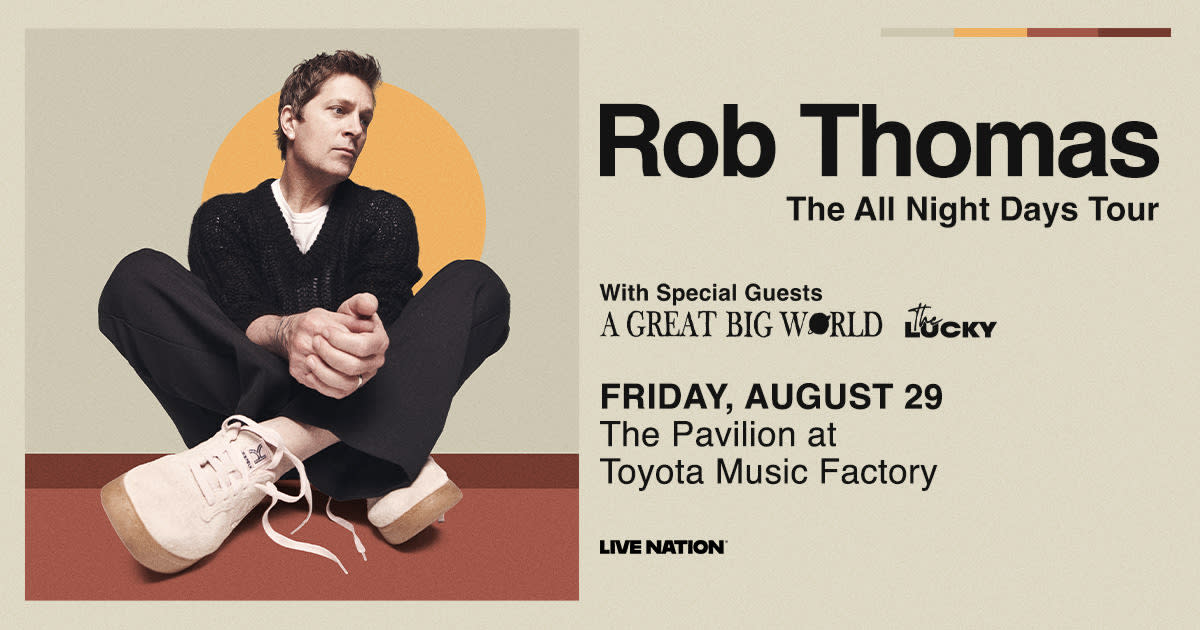 Rob Thomas - The All Night Days Tour in Irving at The Pavilion at