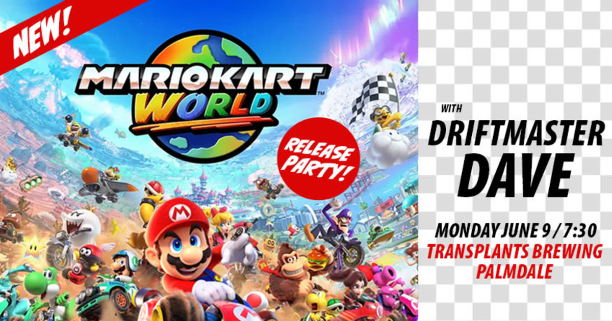 Mario Kart WORLD Tournament Release Party with Driftmaster Dave