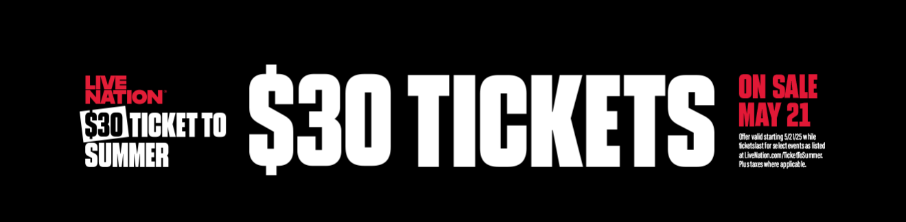 $30 Tickets To Summer