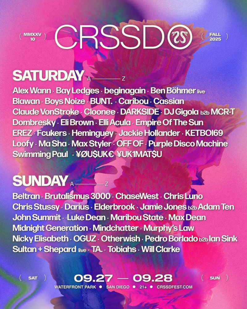 CRSSD Festival Fall '25 in San Diego at Waterfront Park