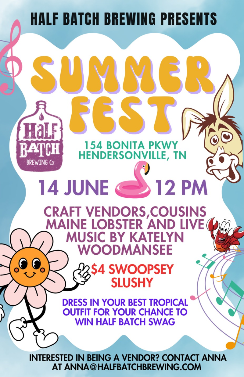 Summer Fest in Hendersonville at Half Batch Brewing