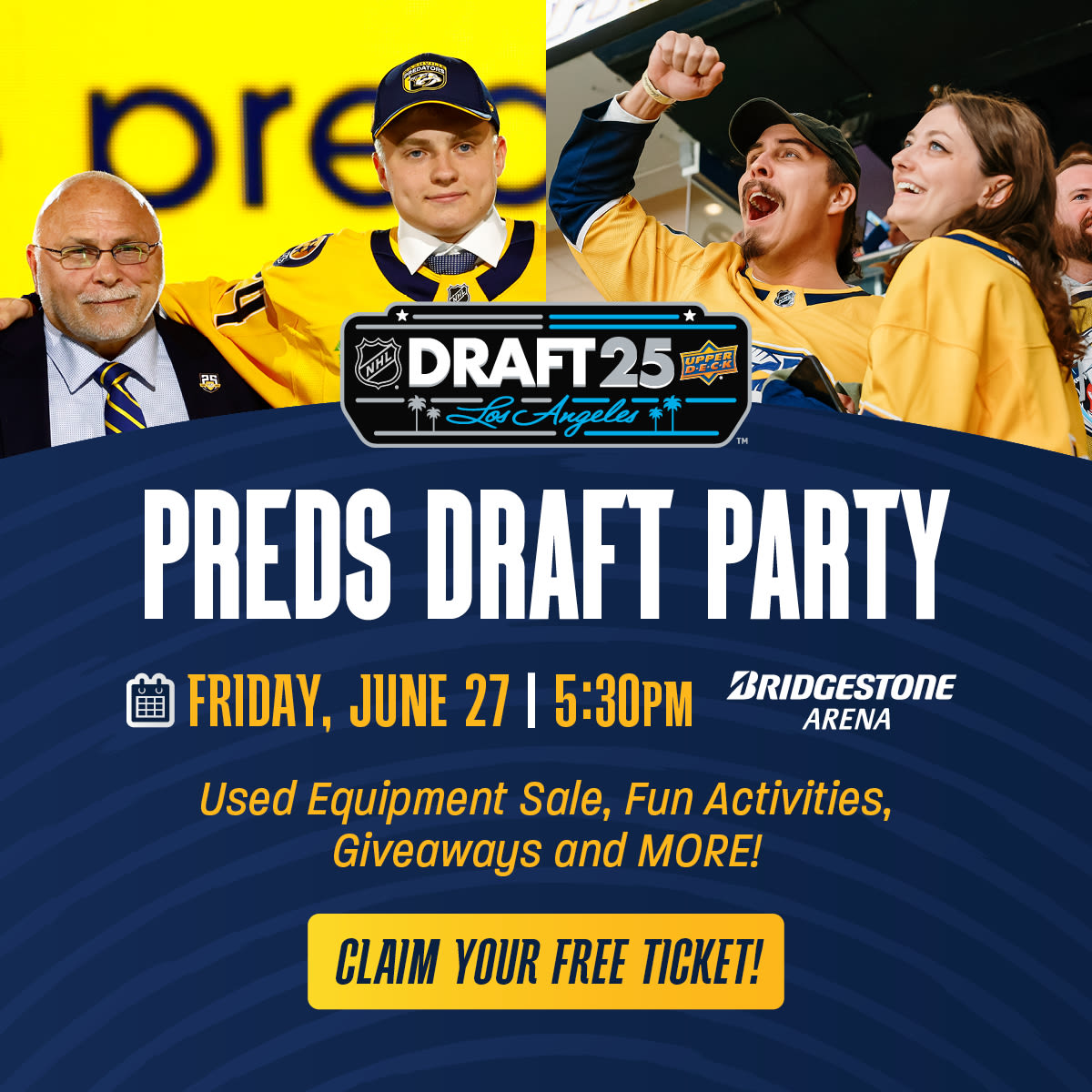 Preds Draft Party in Nashville at Bridgestone Arena