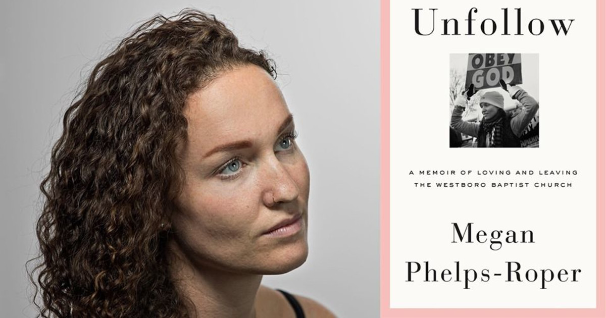 Megan Phelps-Roper in Lawrence at Abe and Jake's Landing