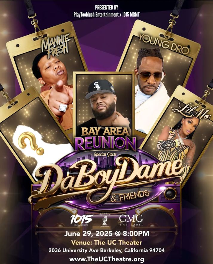 DaBoyDame & Friends w/ Mannie Fresh, Lil Mo, Young Dro in Berkeley