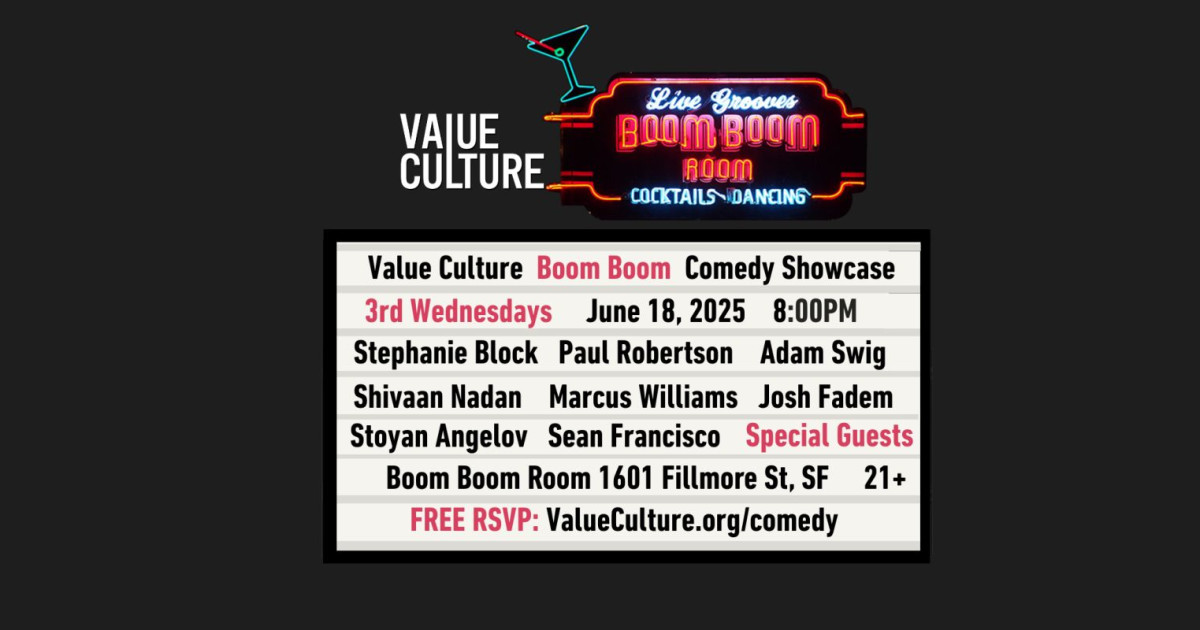 Boom Boom Room Comedy Showcase (3rd Wednesdays) in San Francisco