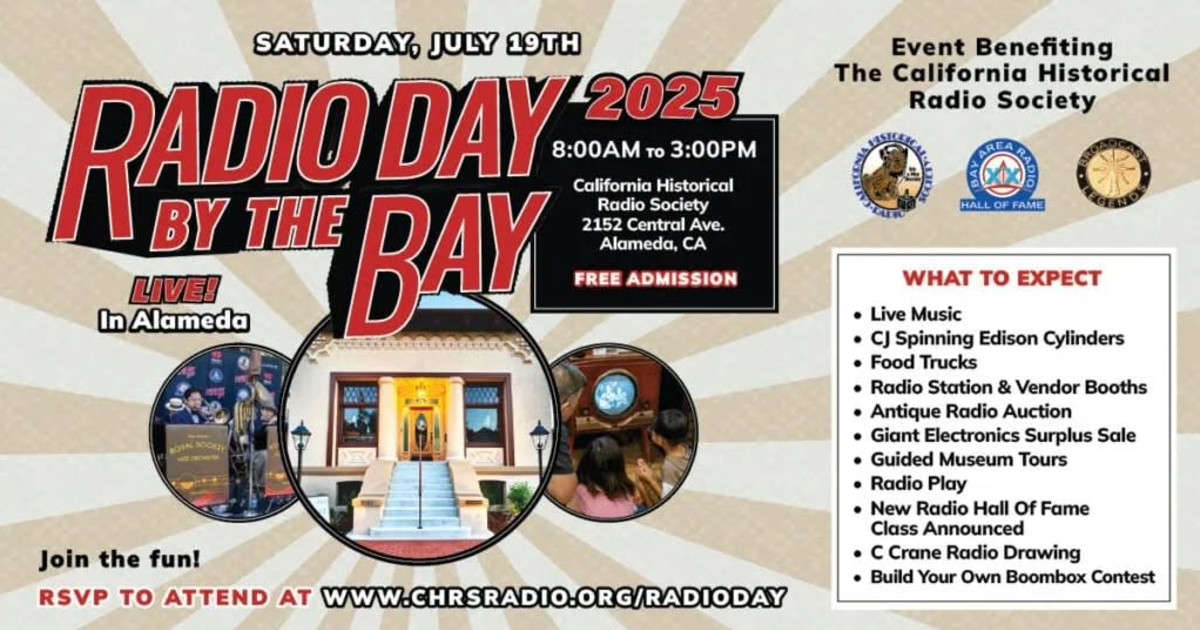 Radio Day by the Bay 2025! in Alameda at CHRS Radio Central