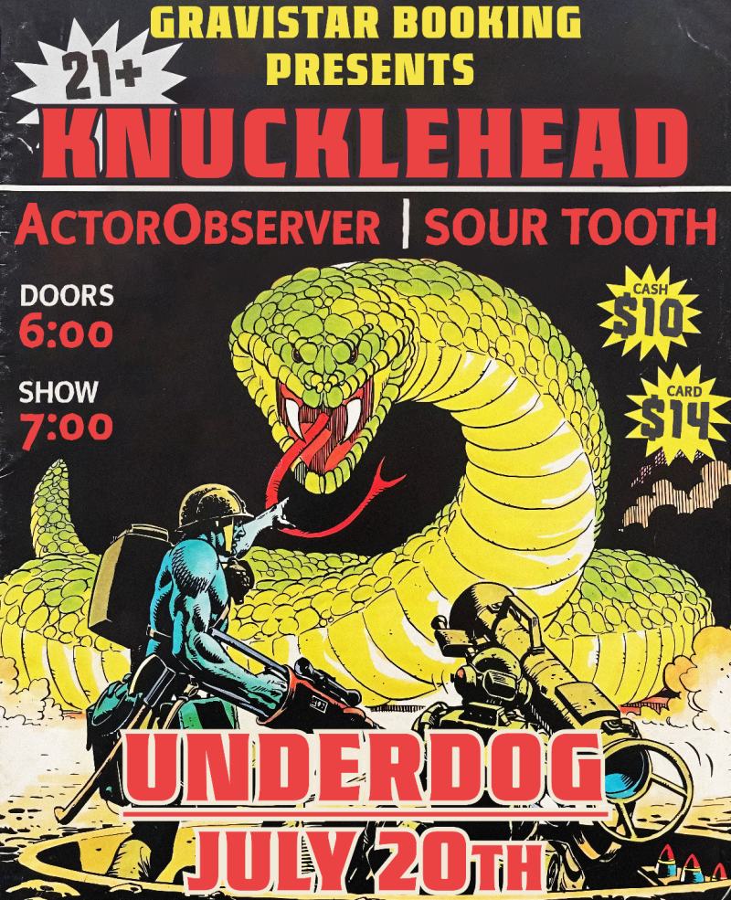 Knucklehead, actor observer , Sour Tooth in Nashville at The