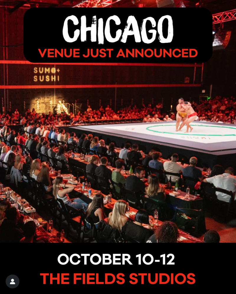Sumo and Sushi in Chicago at The Fields Studios