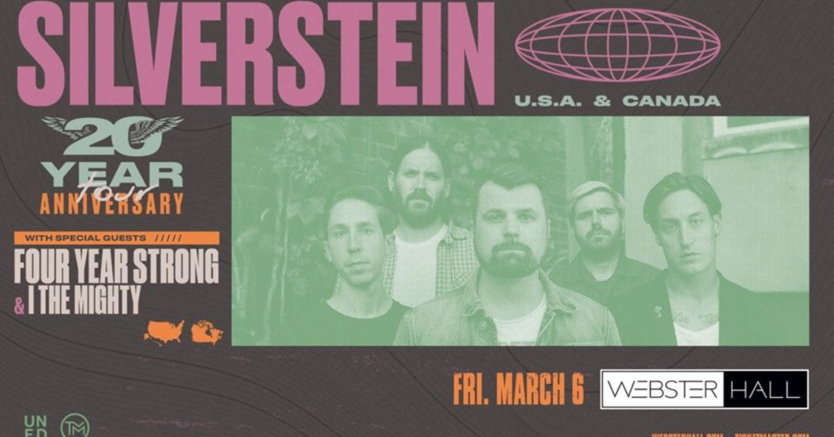 Silverstein: 20 Year Anniversary Tour in New York at Webster Hall