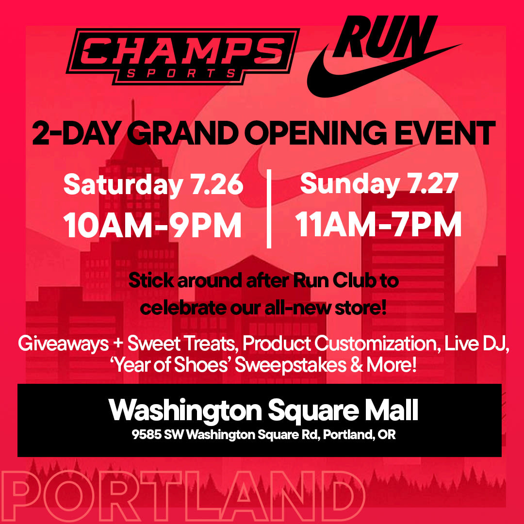 Champs Sports Grand Opening in Portland at Washington Square
