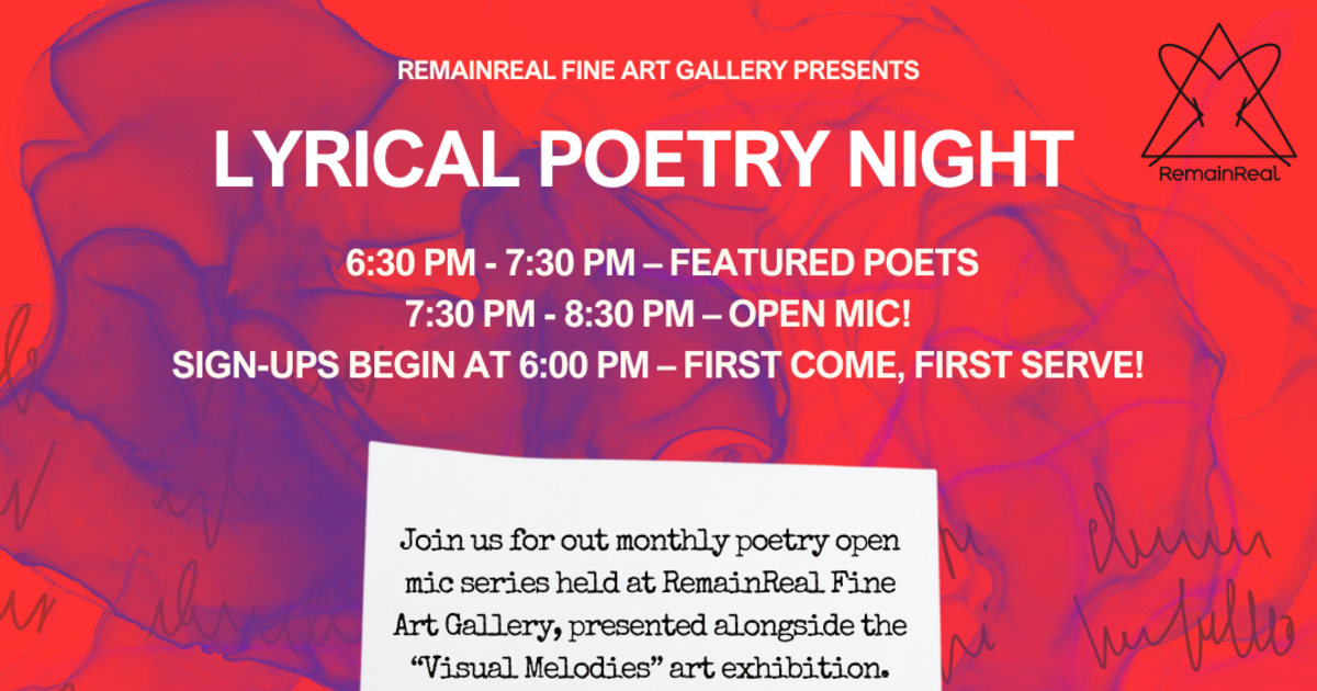 RemainReal Presents: Lyrical Poetry Night & Open Mic in Denver at