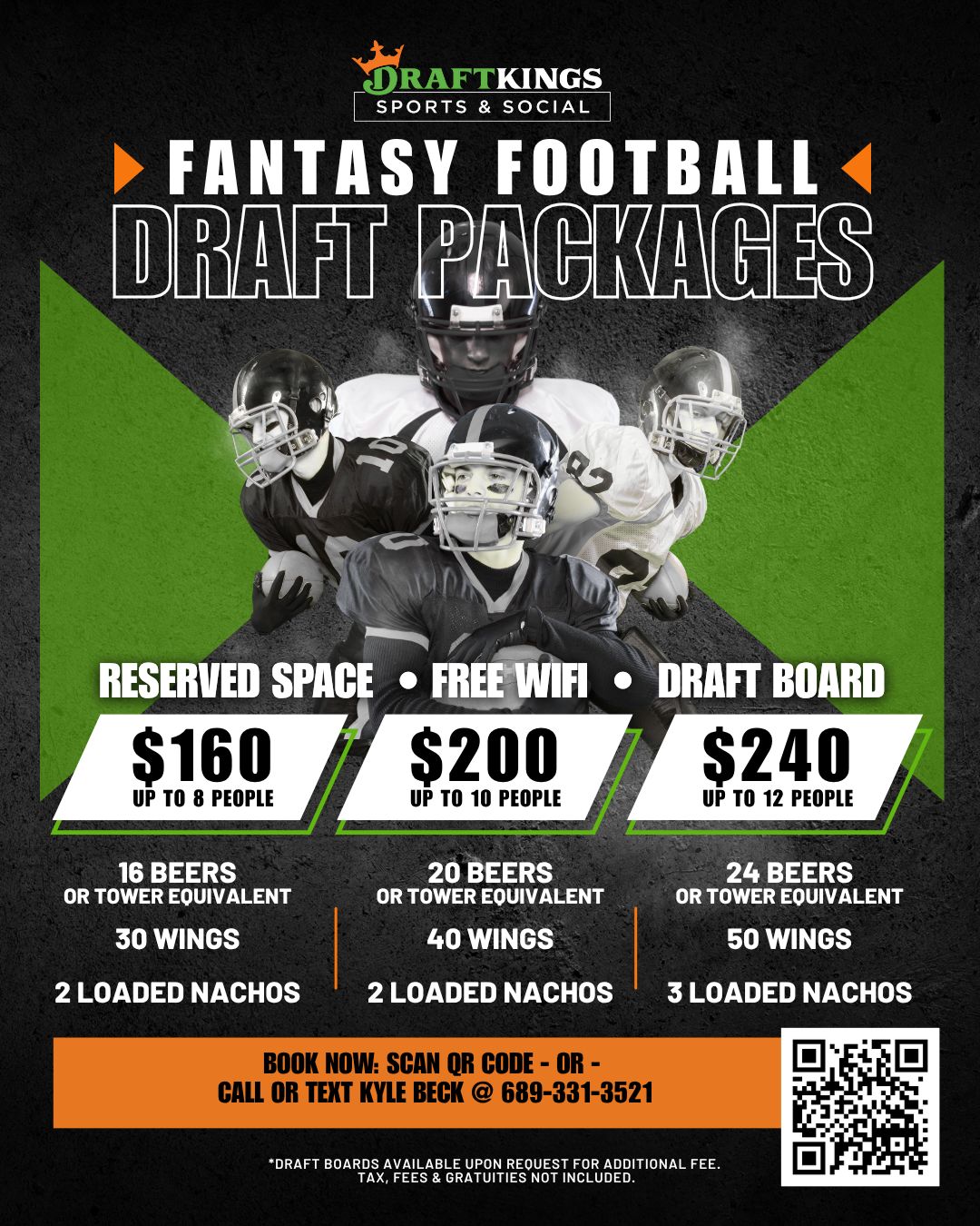 Fantasy Football Draft Packages in Nashville at DraftKings