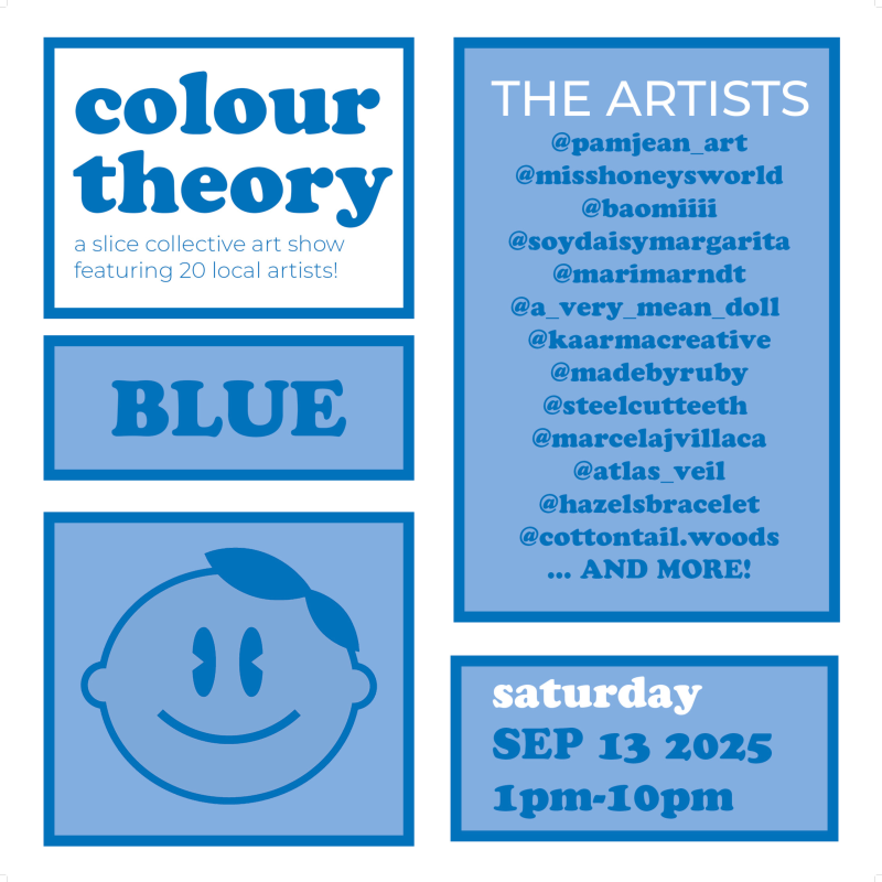 Blue Colour Theory in Vancouver at Slice of Life Gallery & Studios