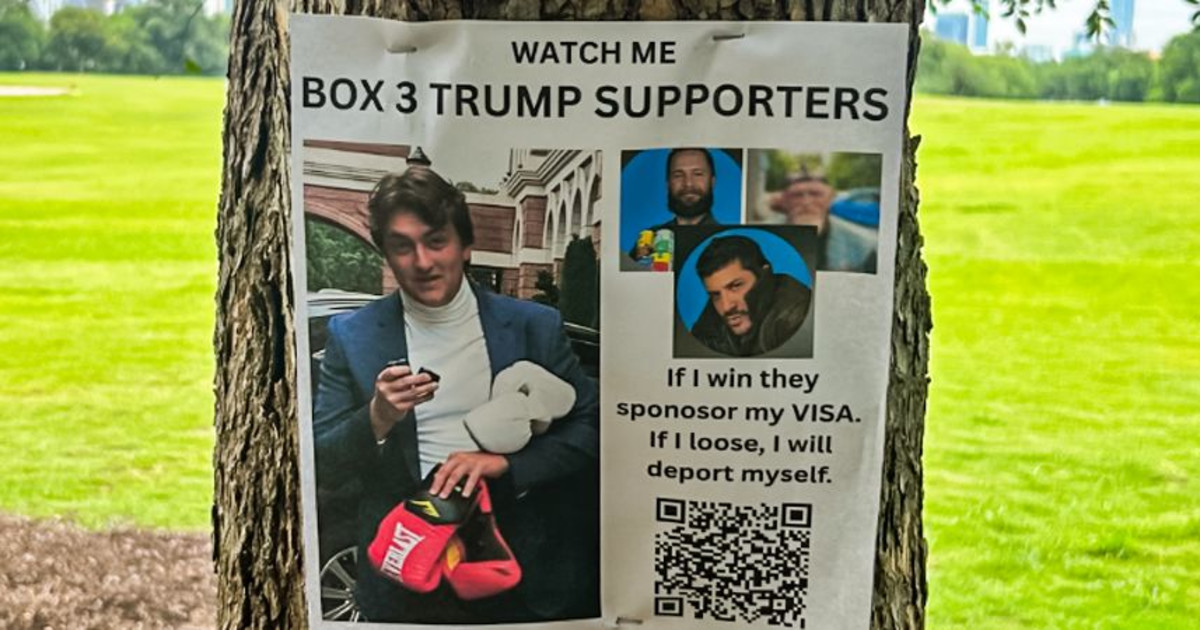 Boxing Trump Supporters At Zilker Park in Austin at Zilker Park