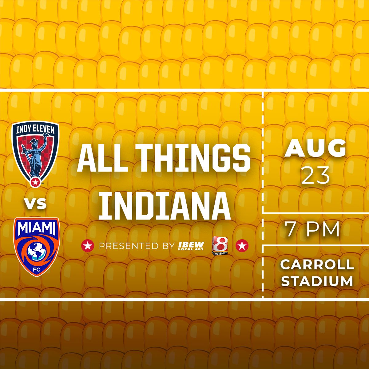 Indy Eleven v Miami FC in Indianapolis at Michael A. Carroll