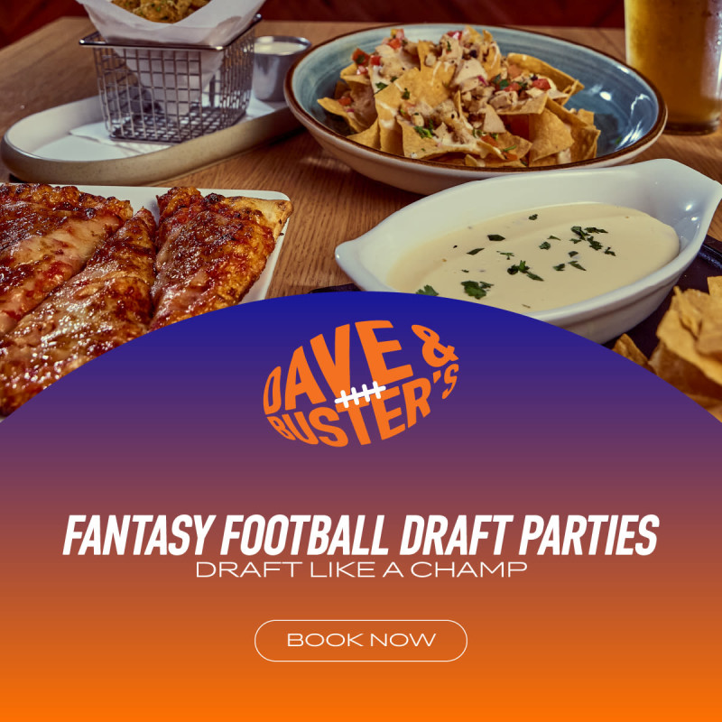 Book Your Fantasy Football Draft Party at Dave & Buster's in