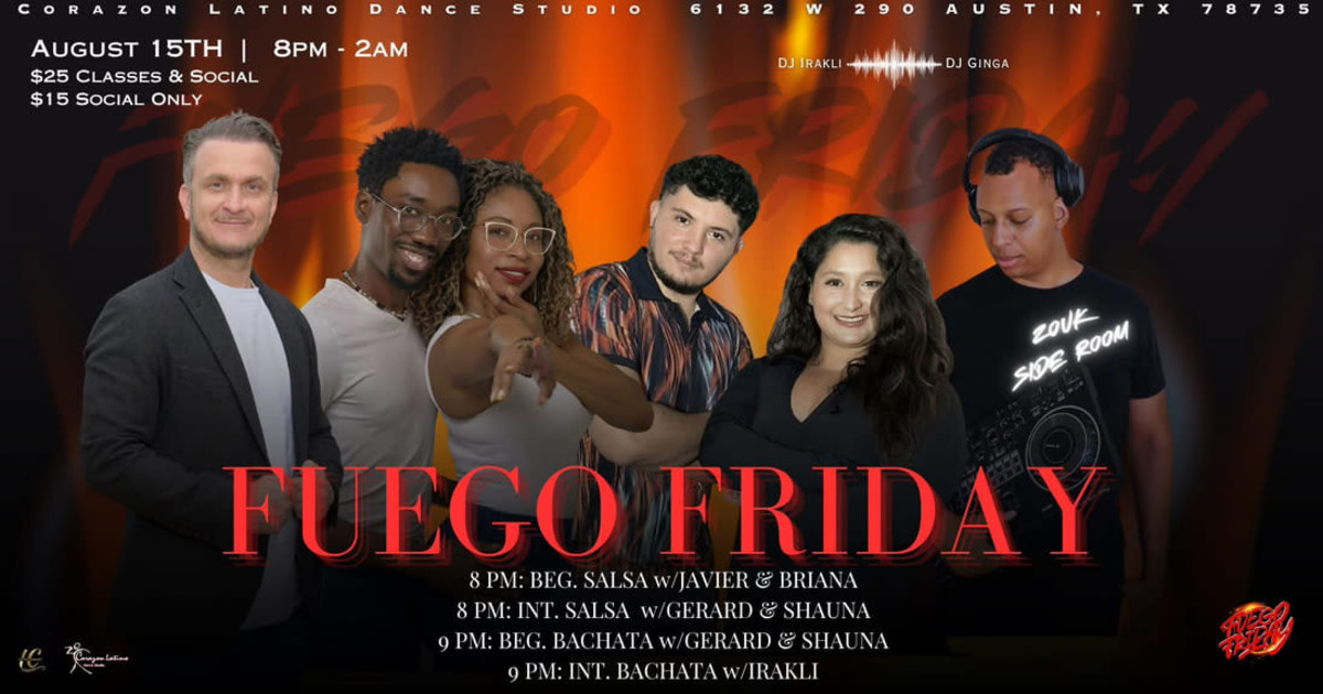 Fuego Friday Latin Nights in Austin at Corazon Latino