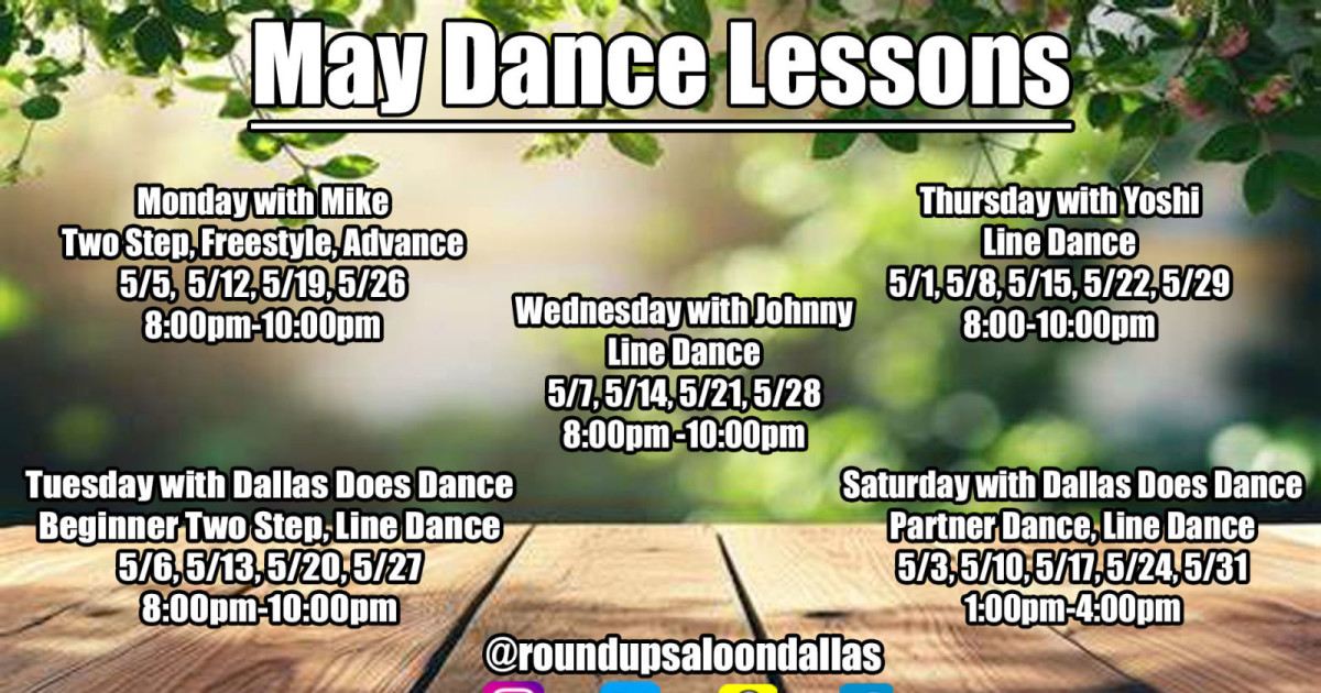 Free Dance Lessons: Line Dance in Dallas at Round-Up Saloon and